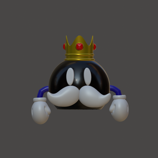 King bom bomb 💣 windup action figure from the world of mario.・ 3D File ...