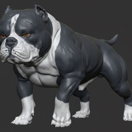 🐕 American Bully・ STL File for 3D printing・Cults