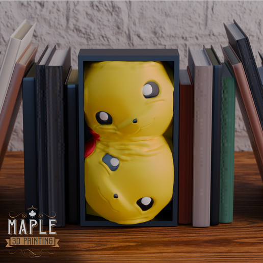 📚 Pikachu Book Nook - Pokemon・ 3D File for 3D printing・Cults