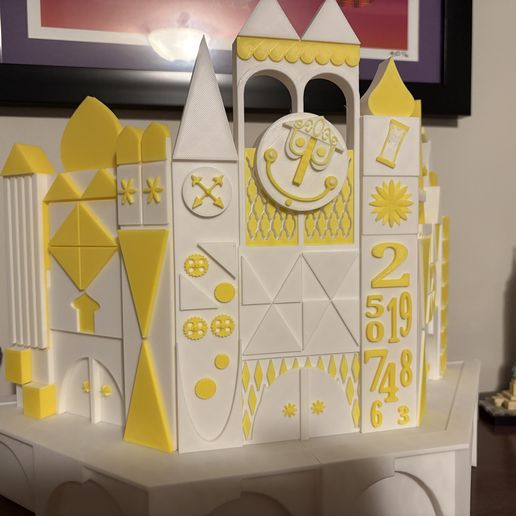 🤏 Its a Small World Clock・Free STL File for 3D printing・Cults