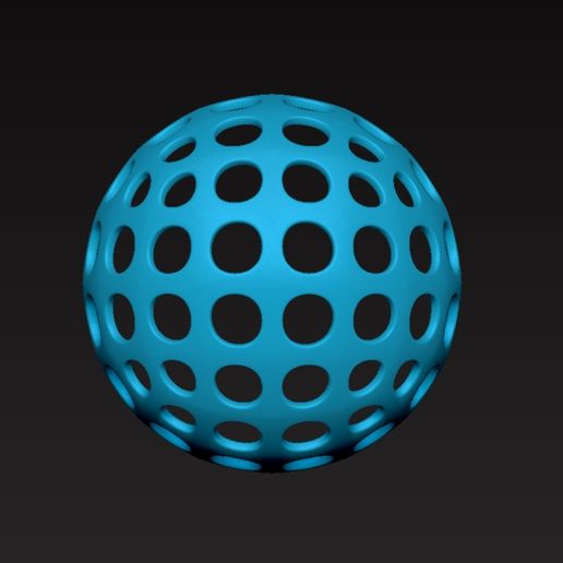 🕳️ Hole Sphere・ STL File for 3D printing・Cults