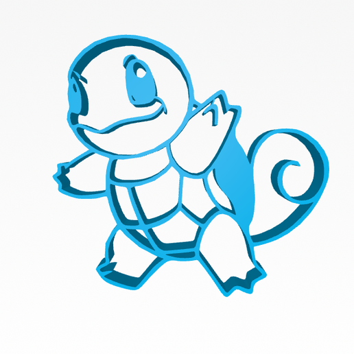 STL file POKEMON SQUIRTLE WALL 🐉 ・3D printing design to download・Cults