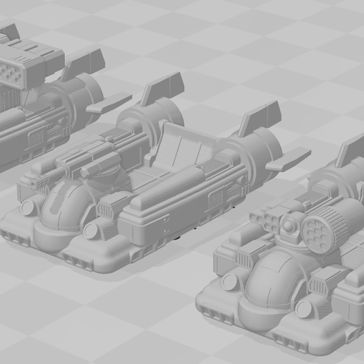 🛷 Eldingar Hover Sled for BattleTech・Free 3D File for ・Cults