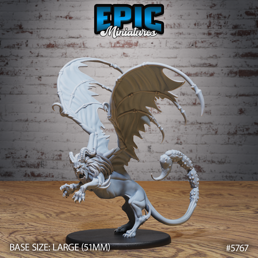 🛬 Manticore Classic Landing ‧ DnD Miniature ‧ Tabletop Miniatures ...