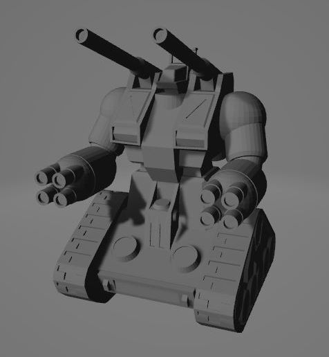 🔫 GT - Gun Tonk in battletech scale・Free STL File for 3D printing・Cults