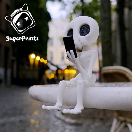 💀 Skeleton Hazy - Art Toy (Project Hazy)・ STL File for 3D printing・Cults