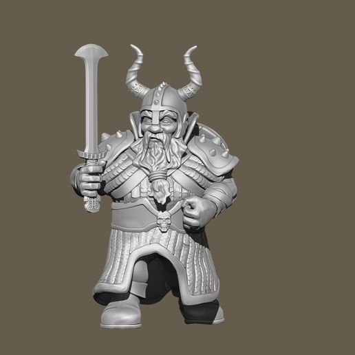 Free OBJ file Dwarf 🗡️ ・3D print model to download・Cults