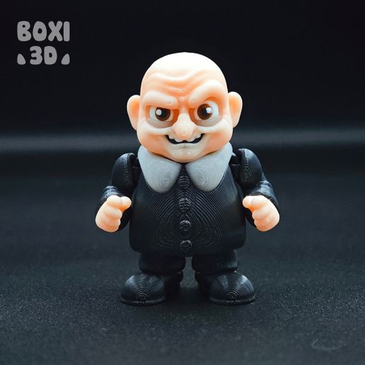🧛 UNCLE FESTER - FLEXI - ARTICULATED - CUTE-PRINT IN PLACE・ 3D File for ...