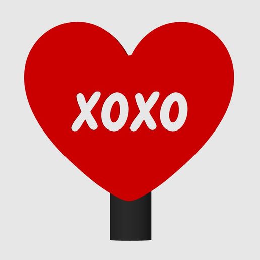 3D file Conversational Hearts xoxo, Bath Bomb Wand (Wand handle not ...