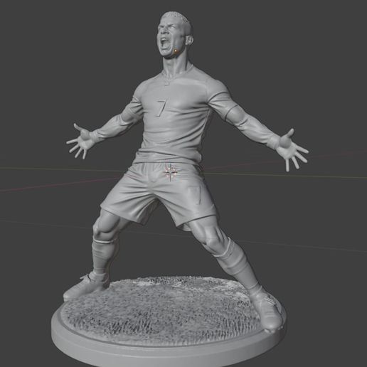 📁 CR7 3d model stl file・ STL File for 3D printing・Cults