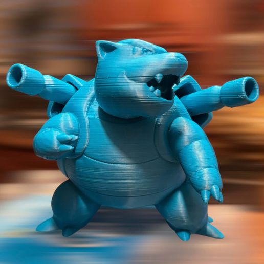 3D print Roarin’ Blastoise Standing Figure – Highly Detailed 3D Print ...