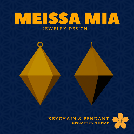 🗝️ 07. Pentagonal Dipyramid – 20. Dipyramids Trapezohedra Pendant and ...