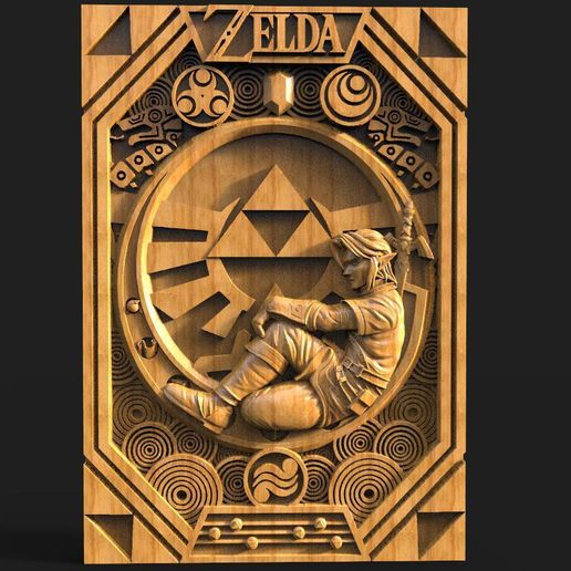 🔗 Zelda Link CNC・ STL File for 3D printing and CNC machining - Laser ...