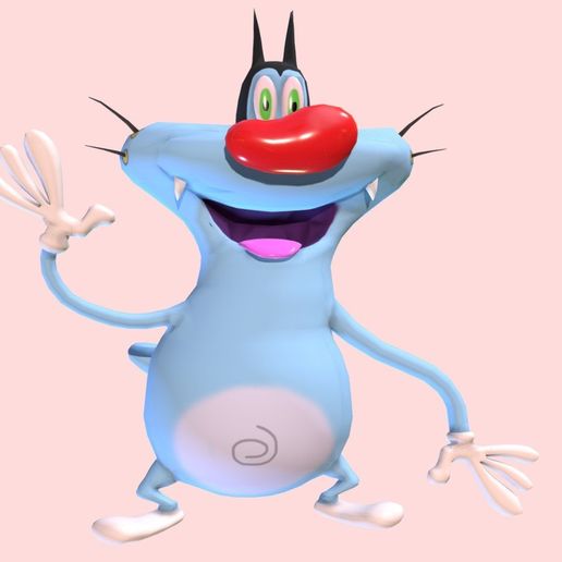 🎨 oggy 3d model・ 3D File for ・Cults