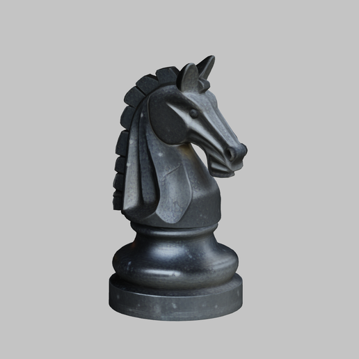 STL file chess knight ♟️ ・3D printer model to download・Cults