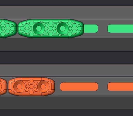 👽 M-LOK Rail Covers and Handbrakes・Free 3D File for ・Cults