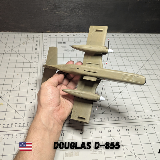 ️ DOUGLAS D-855 aircraft prototype・Free STL File for 3D printing・Cults