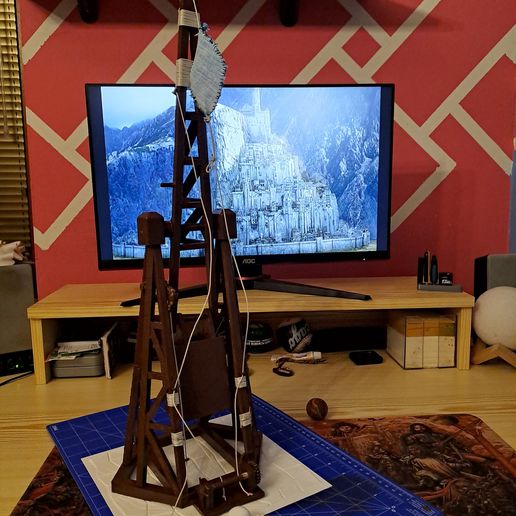 🎠 Trebuchet・ STL File for 3D printing and CNC machining - Laser cutting ...