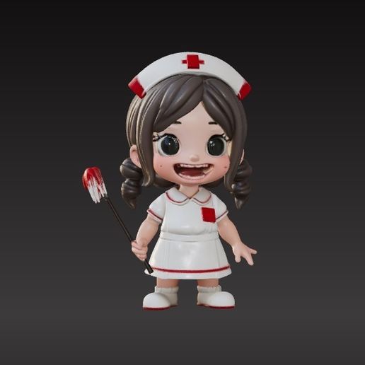 🧟 chibi nurse・ STL File for 3D printing・Cults