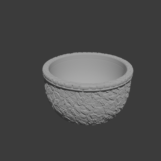 🥣 Stone Bowl・Free STL File for 3D printing・Cults