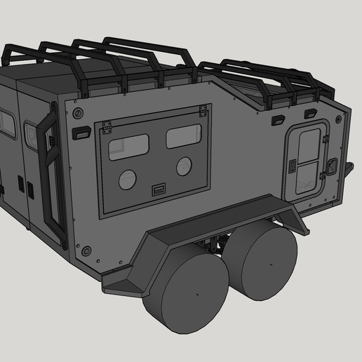 🚐 Trans Global Overland Trailer (TGO Trailer)・ STL File for 3D printing ...