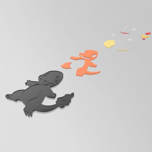 STL file POKEMON CHARMANDER - Multi color 🐉 ・Design to download and 3D ...