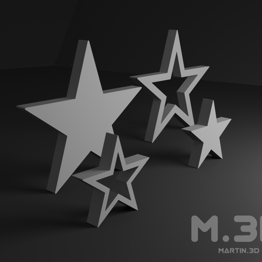 🌃 Stars・Free STL File for 3D printing・Cults