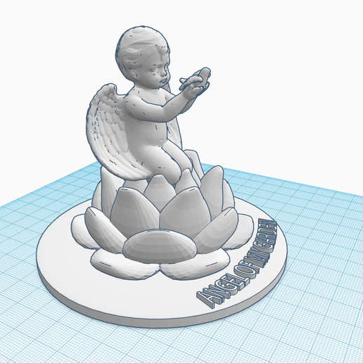 👼 Angel with dove on lotus flower - Angel of my garden text, love gift ...