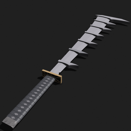 STL file Bleach Zabimaru Sword Prop ( 1/1 Scale ) 🗡️ ・3D printing ...