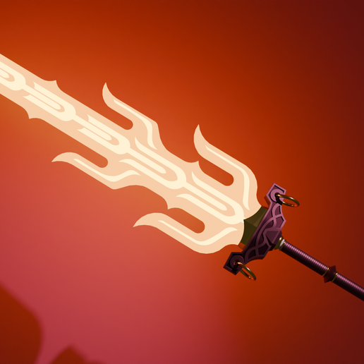 STL file Great Flame Sword || The Legend Of Zelda Breath Of The Wild 🔥 ...