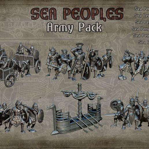 Archivo STL Sea Peoples Army Pack (+30 models). 15mm and 28mm ...