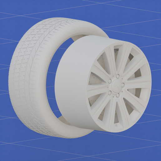 Archivo STL Mercedes Class E Taxi Tyre & Rim 🚗 ・Modelo de impresora 3D ...