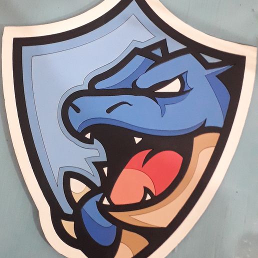 🐉 POKEMON poster BLASTOISE DXF for Laser Cutting / Anime・ DXF File for ...