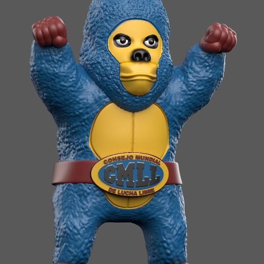 🧸 Kemonito Lucha Libre CMLL・Archivo STL para Impresión 3D・Cults