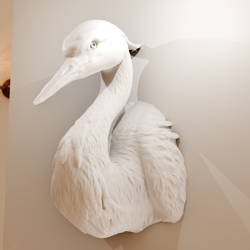 🐦 heron head wall mount stl・ STL File for 3D printing・Cults