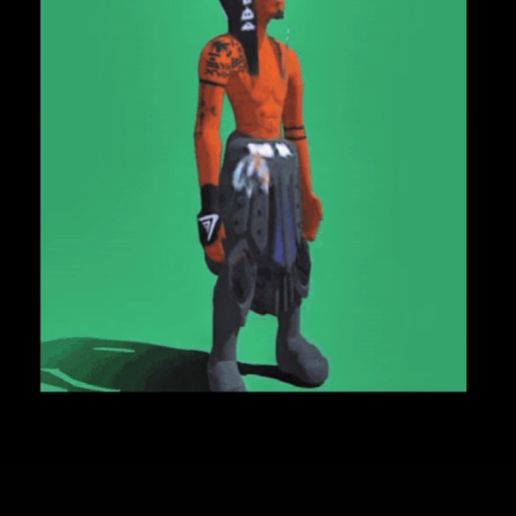 STL file WOKE AFRICAN GAME CHARACTER 🦸 ・Design to download and 3D print ...