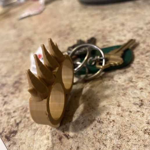 STL file Self Defense Key Ring "Claws" 🔑 ・3D printer model to download ...