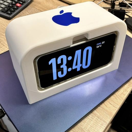📱 iphone 15 max iphone 15 plus magsafe alarm clock・ STL File for 3D ...