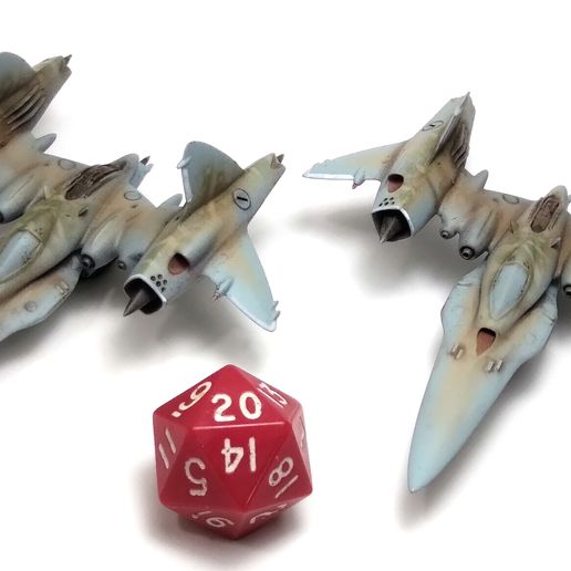 🛰 TE-70 Stiletto Mk. II space fighter・ STL File for ・Cults