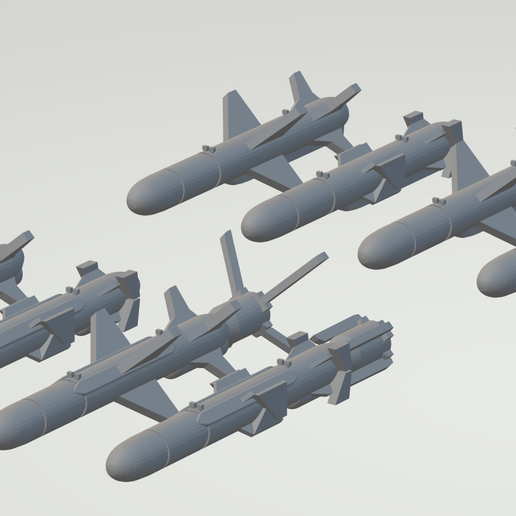 STL file KH-35 (AS-20 KAYAK) ANTI-SHIP CRUISE MISSILE 🛶 ・3D printer ...