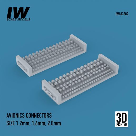 👽 Avionics Connectors 1.2mm, 1.6mm, 2.0mm・ STL File for 3D printing・Cults