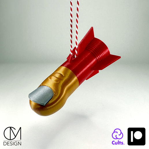 🎁 Missile Toe・ STL File for ・Cults