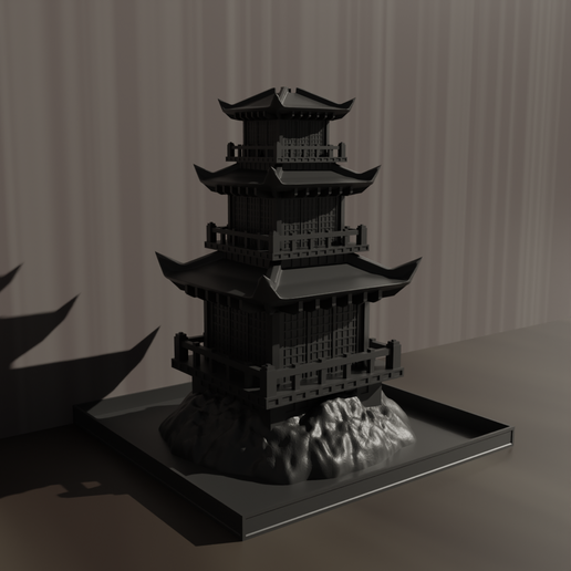 STL file Backflow Incense Burner | Japanese Castle 🏰 ・Model to download ...