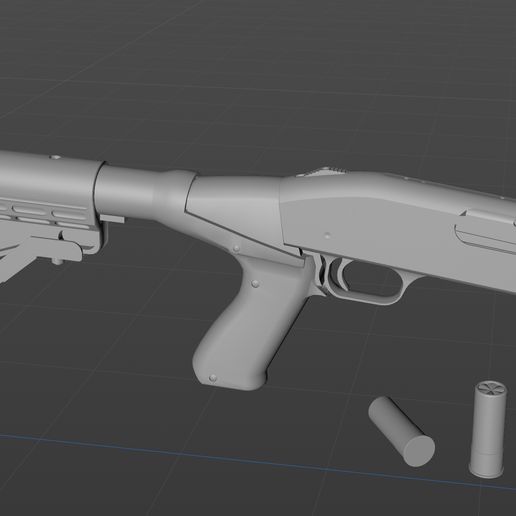 🗺️ Digital model of the American Mossberg M590 shotgun・ OBJ File for 3D printing・Cults