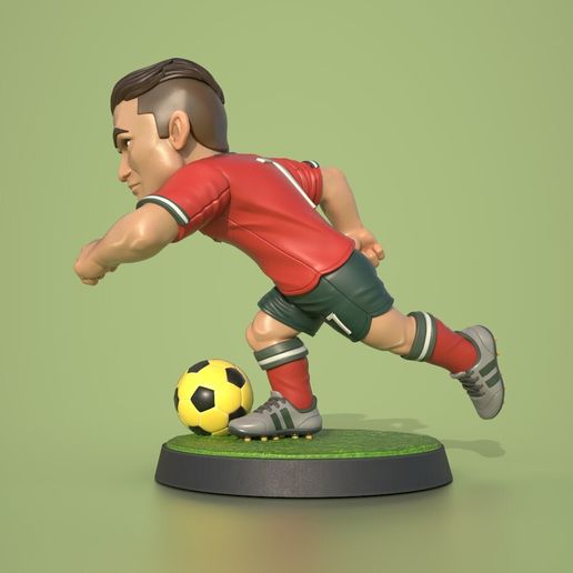 ⚽ Cristiano Ronaldo Chibi 3D Printable Figure | Empire Chibi 3D・Archivo ...