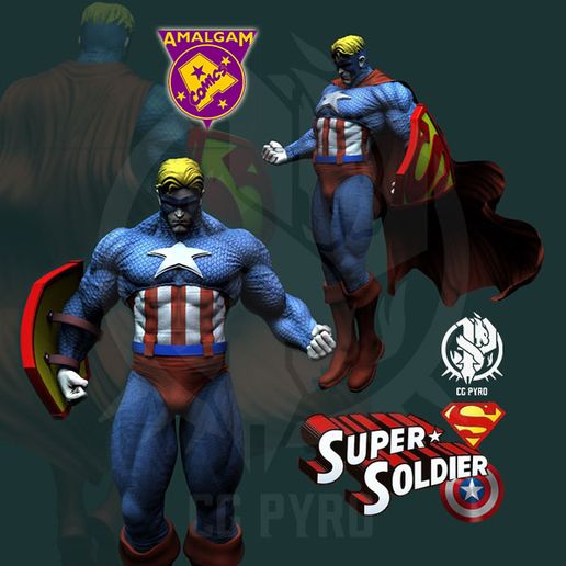 🫡 Super Soldier STL files 3d printing collectibles fanarts 3D print ...