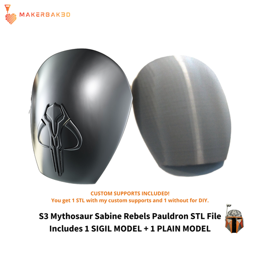 3D file S3 Mythosaur Sabine Shoulder Armor ⭐ ・3D printable design to ...