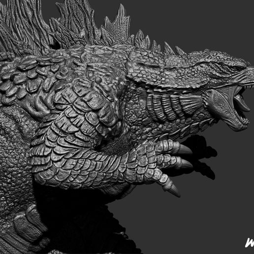 🎬 WICKED MOVIES GODZILLA SCULPTURE: TESTED AND READY FOR 3D PRINTING ...