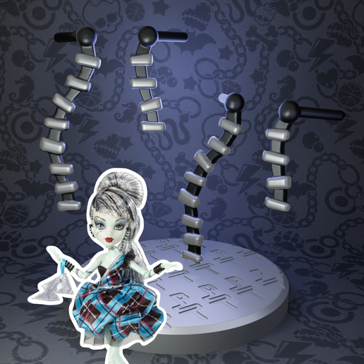 👹 Monster High Sweet 1600 Frankie Stein doll earrings replacement・ STL ...