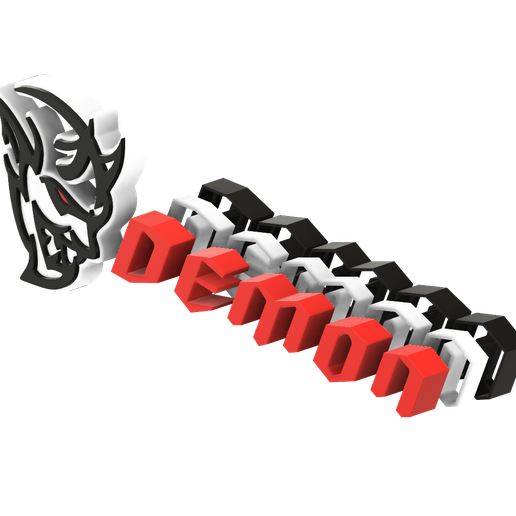 🎨 Dodge SRT Demon Big Logo for LED 2 Versions・ STL File for 3D printing ...